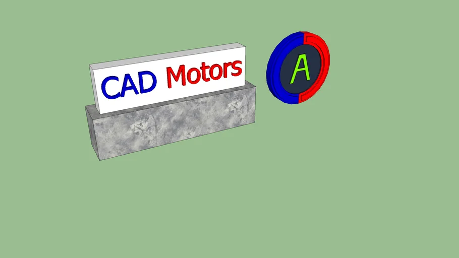 CAD motors sign | 3D Warehouse