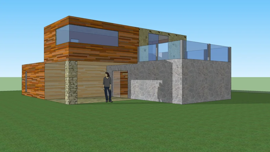 Small Modern House | 3D Warehouse