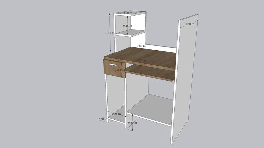 computer table | 3D Warehouse