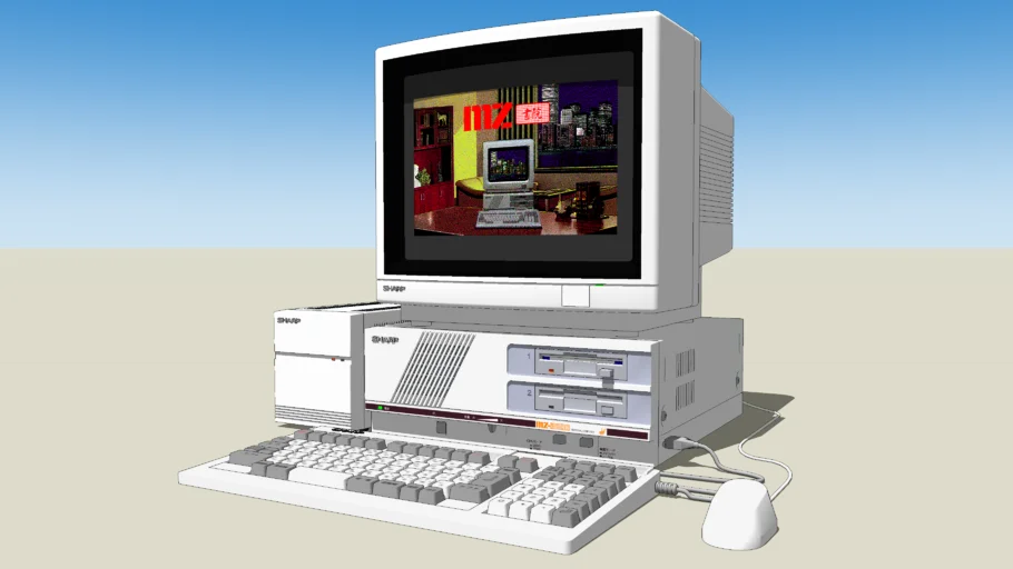 SHARP Personal Computer MZ-2861(1987:Japan) | 3D Warehouse
