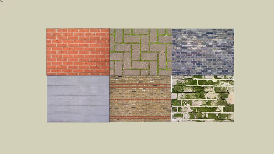 brick texture - 6 pack | 3D Warehouse