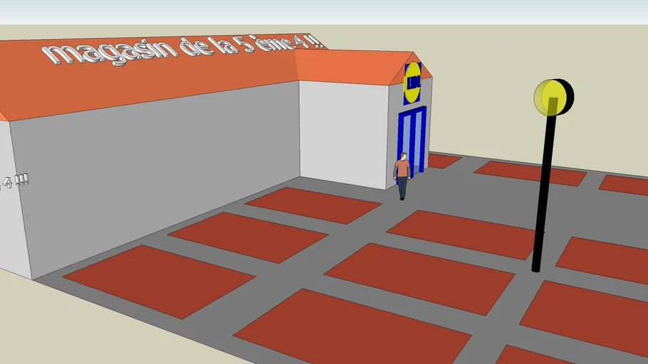 magasin lidl | 3D Warehouse