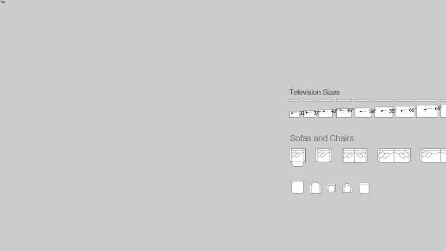 2D Symbols - Living Room | 3D Warehouse