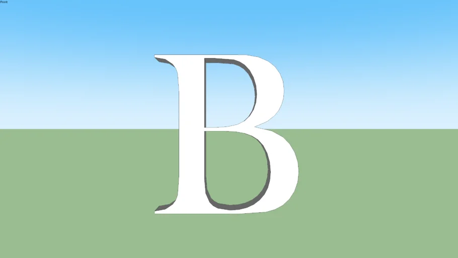 Letra B | 3D Warehouse