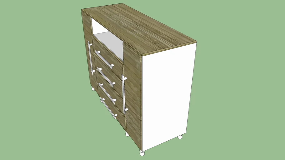 Cômoda em MDF | 3D Warehouse