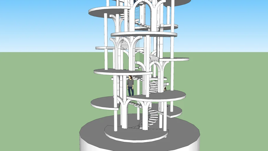 Phi Spiral Tower | 3D Warehouse