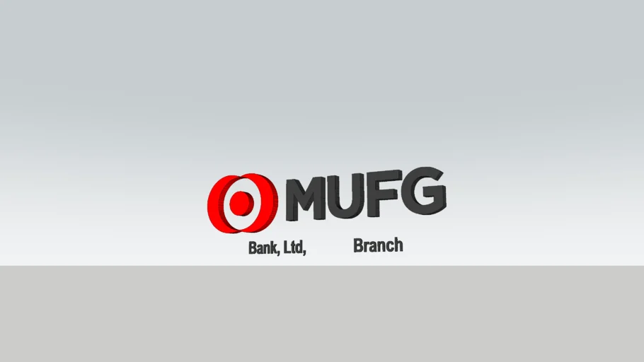 MUFG Bank Branch Logo | 3D Warehouse