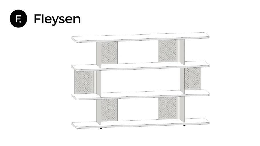Fleysen Bookshelf #1814 V | 3D Warehouse