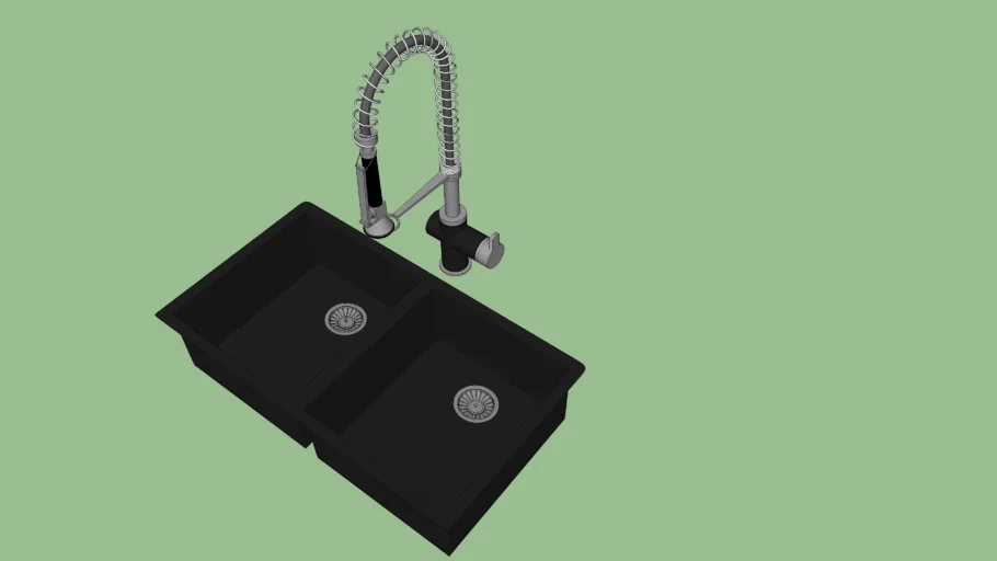 Kitchen Sink and Faucet | 3D Warehouse