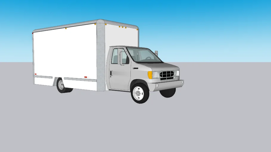 1997 Ford E-450 - box truck - Utilimaster - 6.8L (Triton V10 - gasoline) | 3D Warehouse