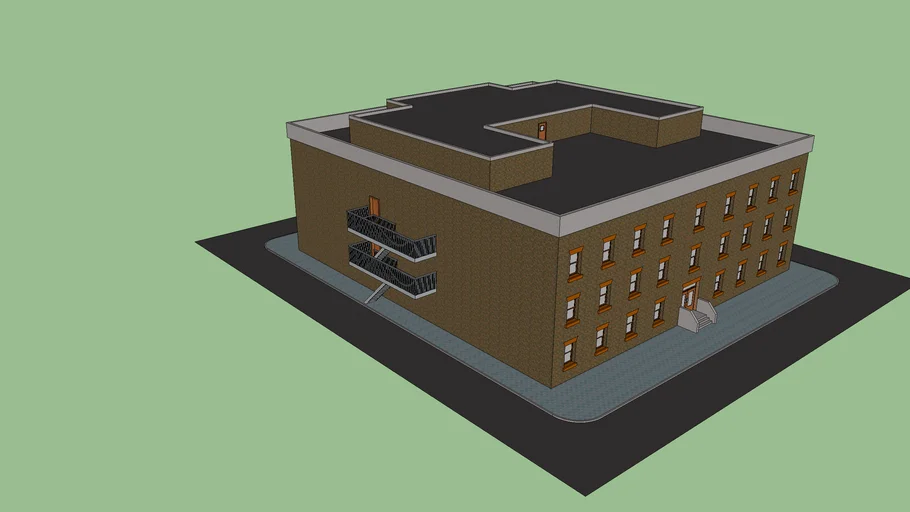 Apartment Block | 3D Warehouse