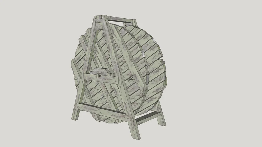 Old wooden spool | 3D Warehouse
