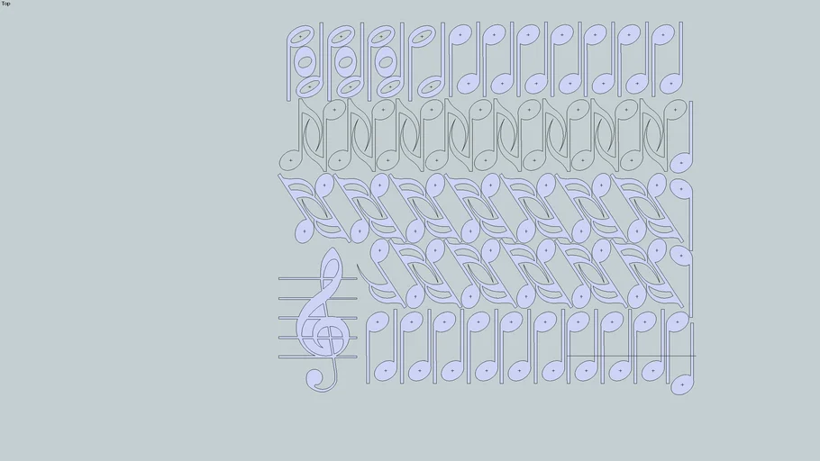 Notes ready for lasercutter | 3D Warehouse