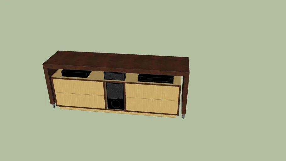 TV and DVD rack | 3D Warehouse
