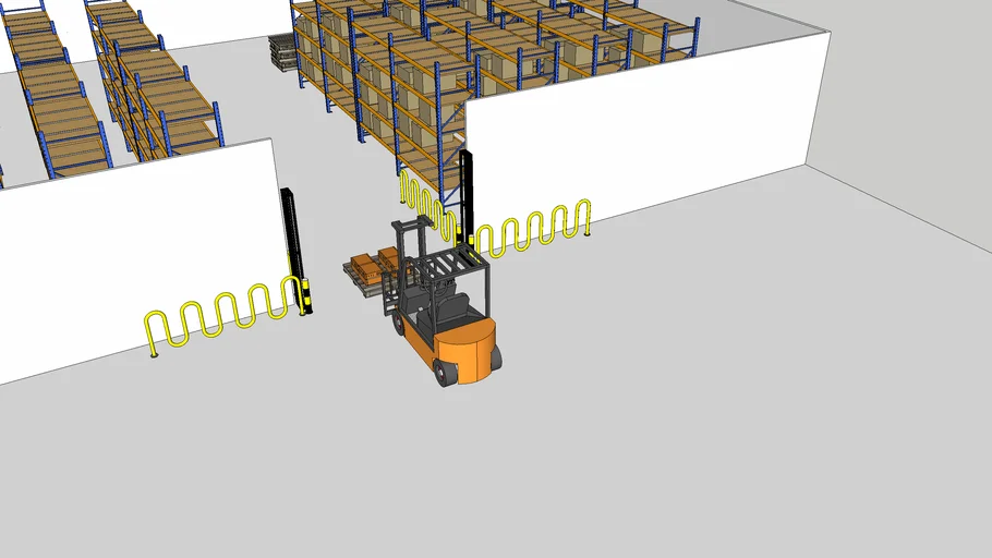 Visual RFID Access Gate | 3D Warehouse