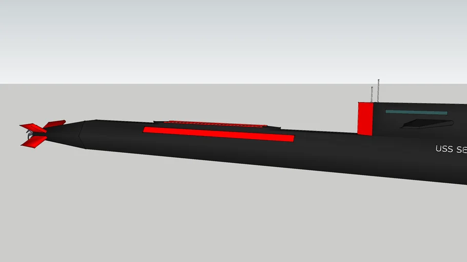 Seattle Class nuclear submarine V2 | 3D Warehouse