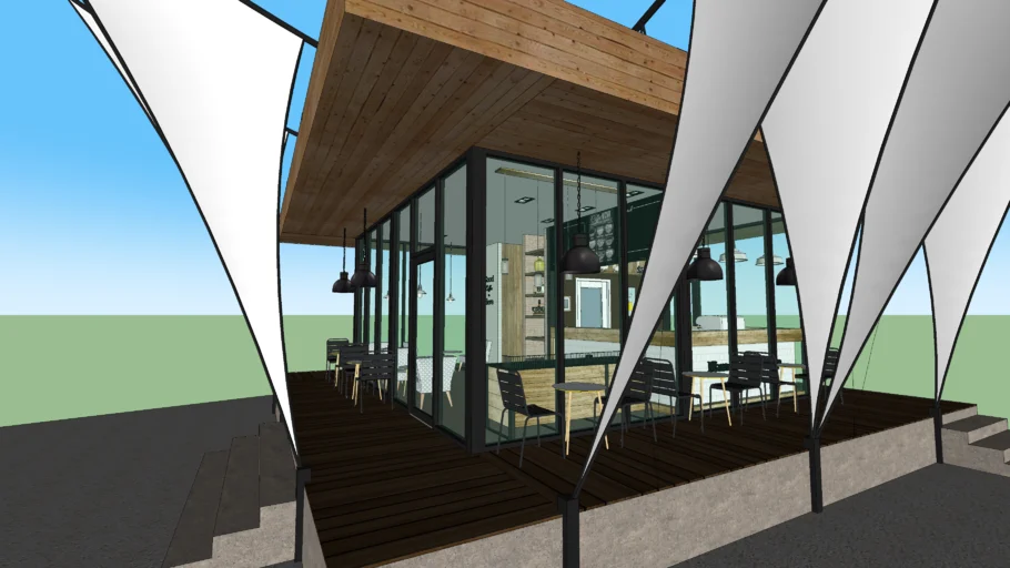 Coffee Shop Sketchup