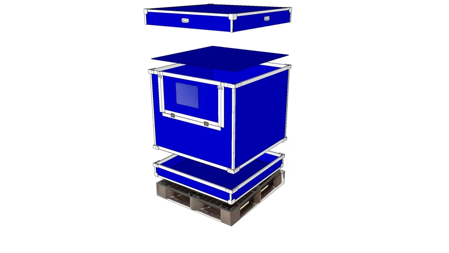 Cataler II PP Box+Pallet1111 | 3D Warehouse