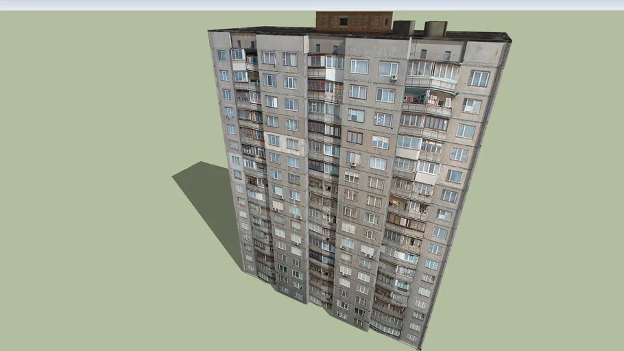 Demiivs'ka str, 47, apartment house, 16 floors | 3D Warehouse