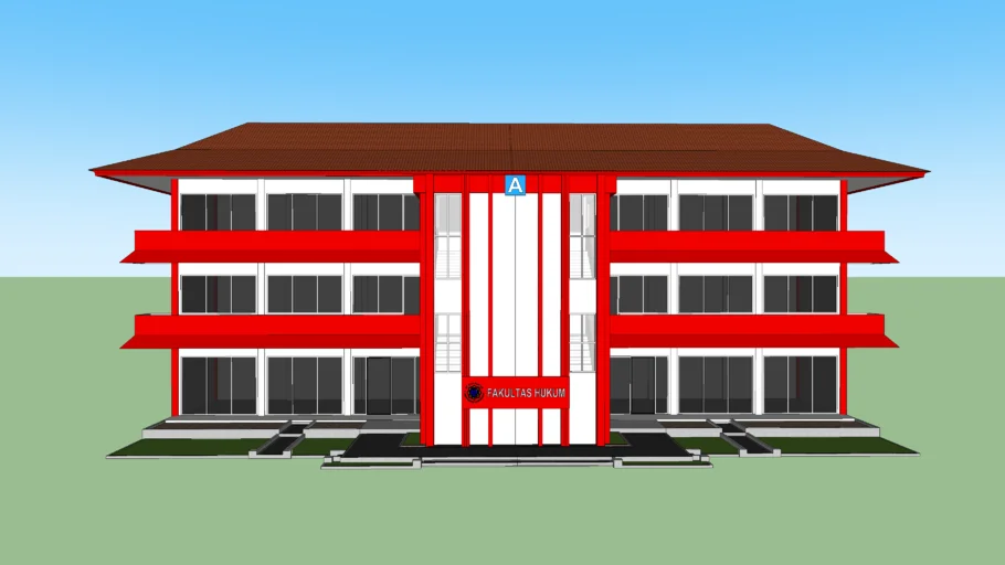 Gedung FH UNR | 3D Warehouse