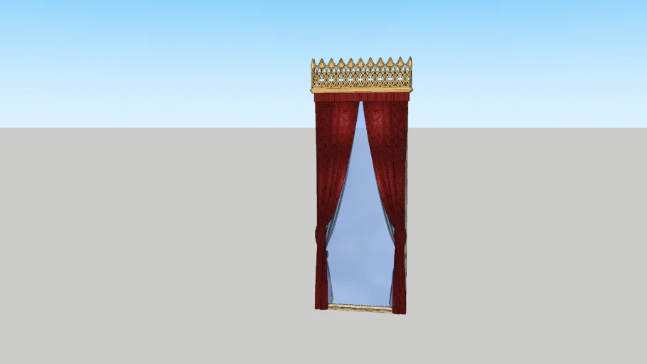 Window with Curtain | 3D Warehouse