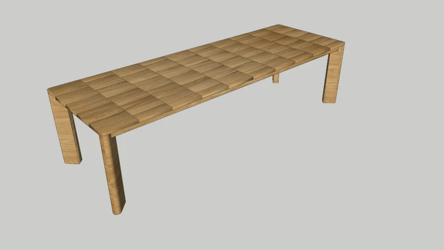 Roda Brick Exterior Table | 3D Warehouse