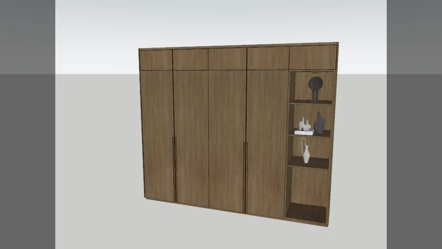 wooden closet | 3D Warehouse