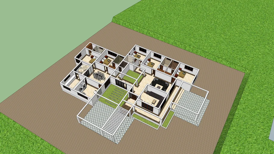 RESIDENTIAL INTERIOR FULL LAYOUT | 3D Warehouse