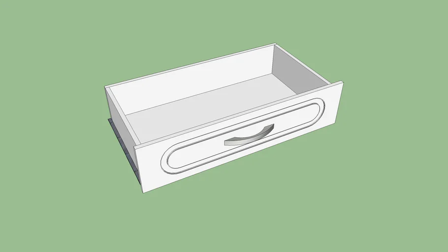 Gaveta com alça para guardaroupa, comoda ou outro projeto | 3D Warehouse
