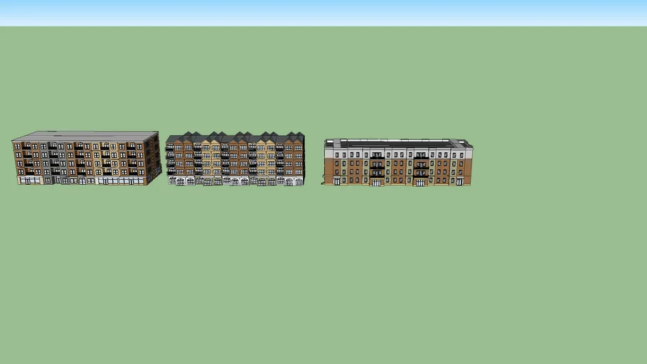 Apartment buildings | 3D Warehouse
