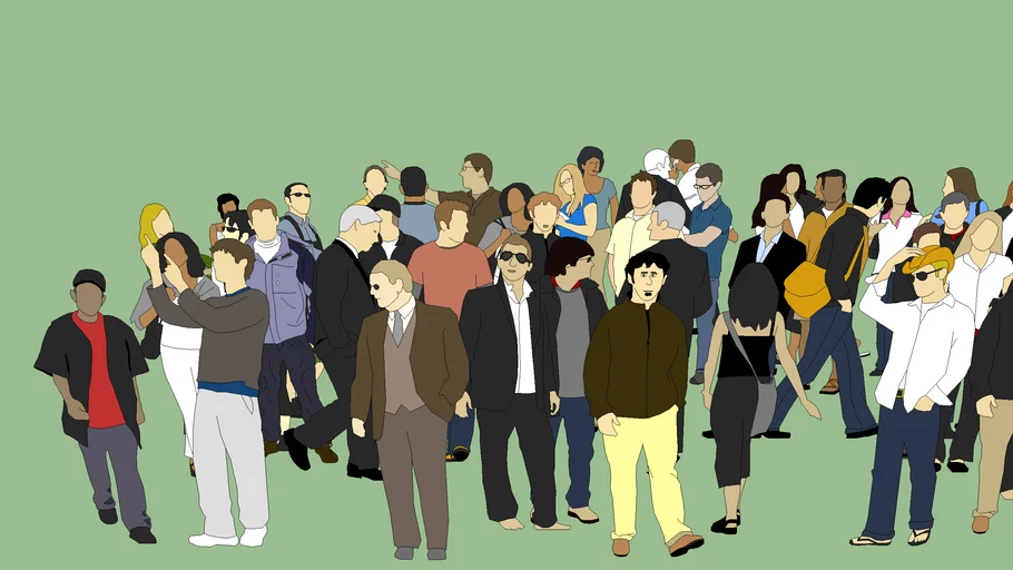 Crowd | 3D Warehouse