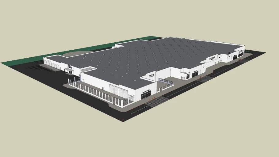 203,000 sq ft Walmart Supercenter Template | 3D Warehouse