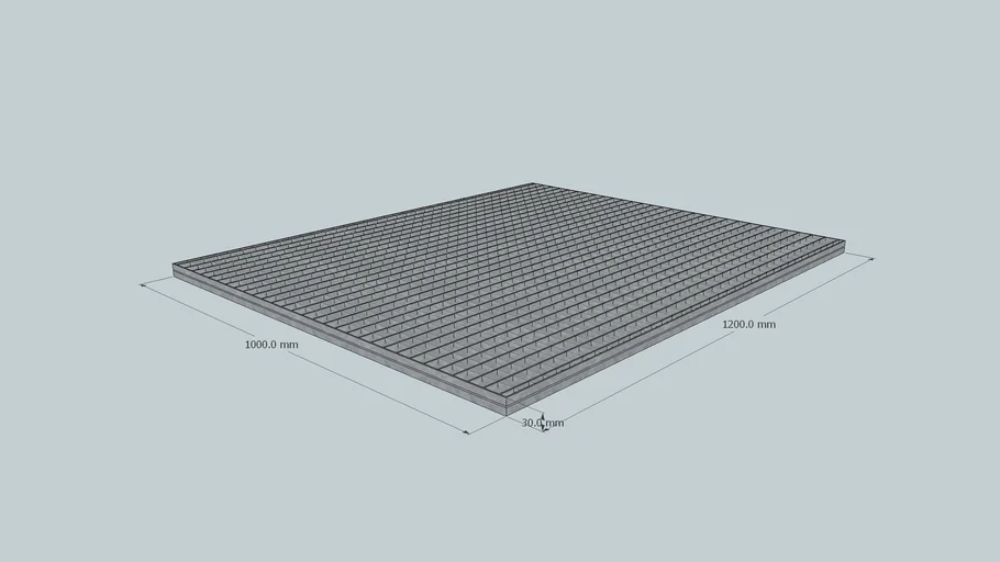 pavement grid galvanized | 3D Warehouse