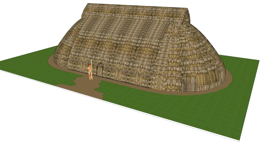 Maloca Kamaiurá (Kamaiurá brazilian indigenous house) | 3D Warehouse