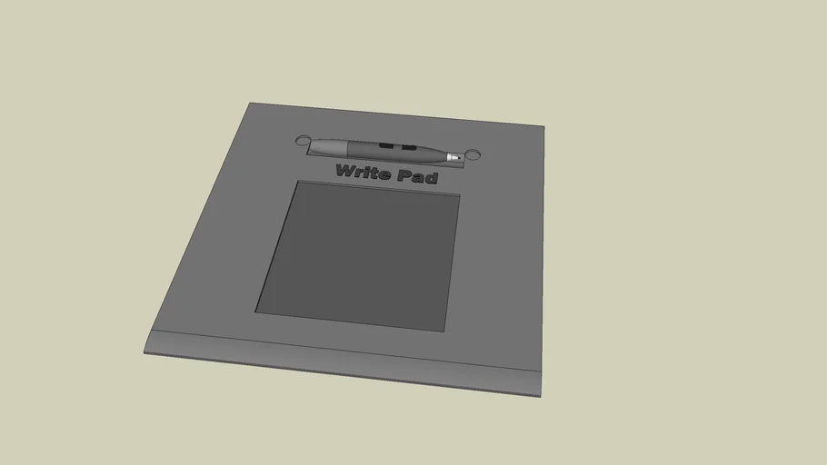 Writing Pad | 3D Warehouse