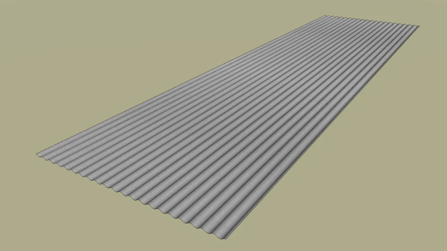 Corrugated UT Gauge Sheet 1-1/4x 1/4x 29 GA. | 3D Warehouse