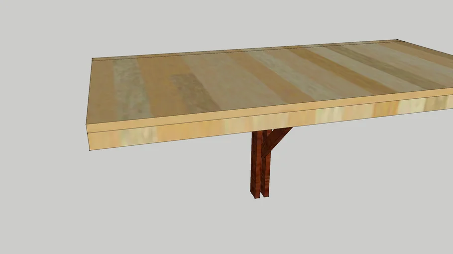 meja dinding | 3D Warehouse