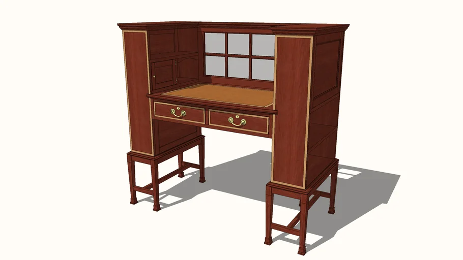 Arts & Crafts Ladies Window Writing desk | 3D Warehouse