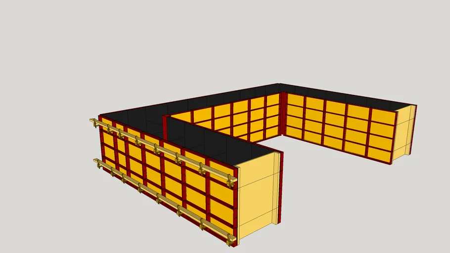 4' U Shaped Symons Form | 3D Warehouse