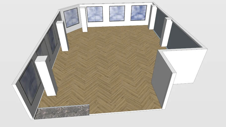 glass partition | 3D Warehouse