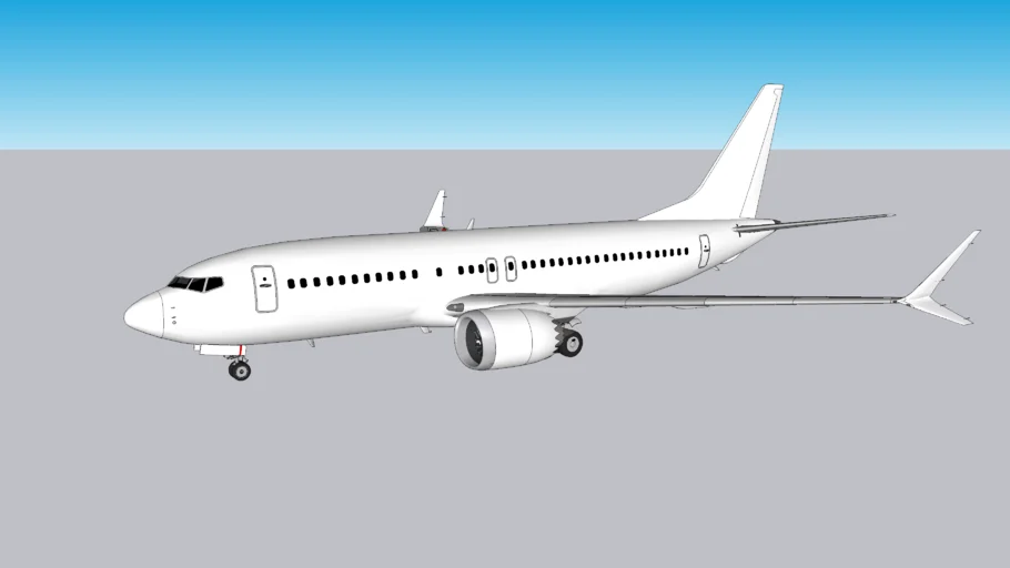 Template - Boeing 737 MAX 7 V3 | 3D Warehouse
