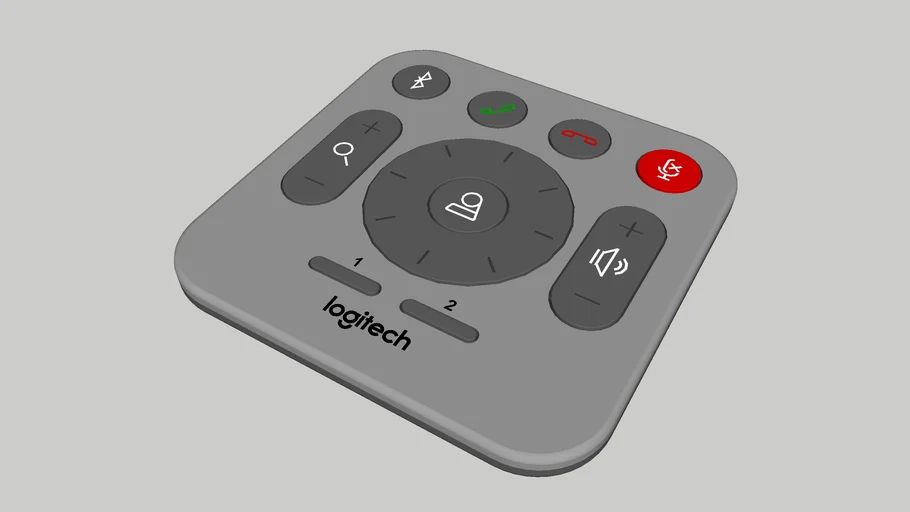 Logitech Rally/ MeetUp remote control | 3D Warehouse