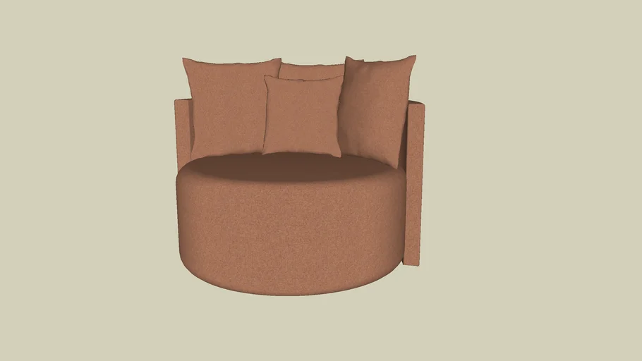 MEUBLS - Round sofa chair Pastille | 3D Warehouse