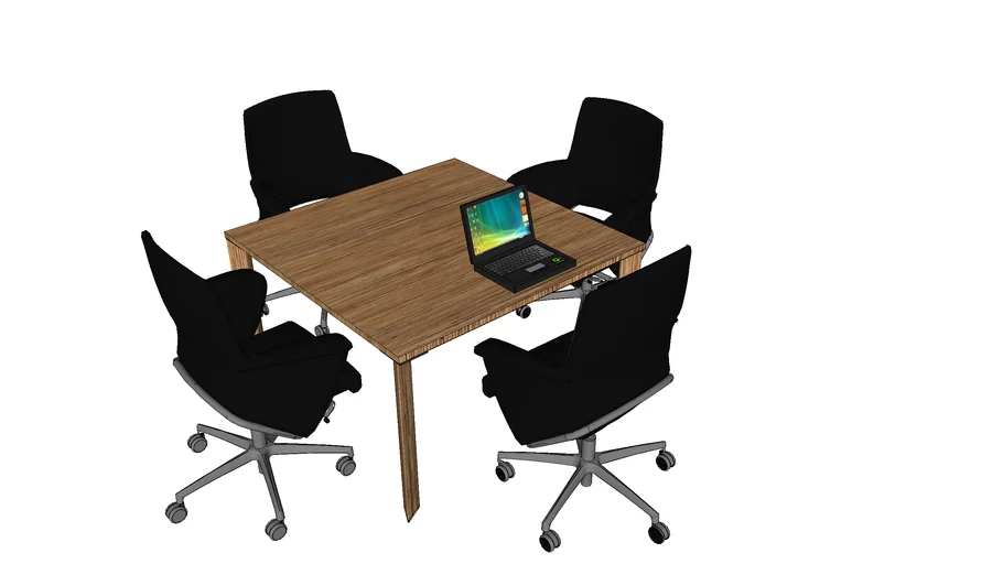4 person meeting | 3D Warehouse