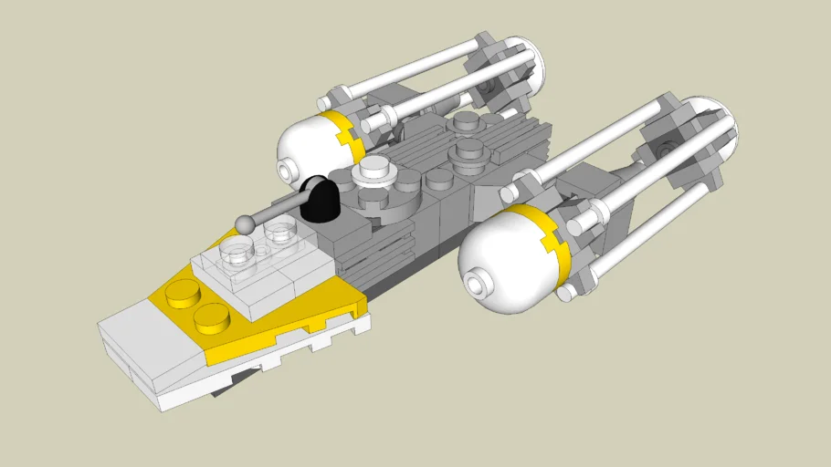 LEGO STAR WARS MINI Y-Wing from Set #4488-4491 | 3D Warehouse