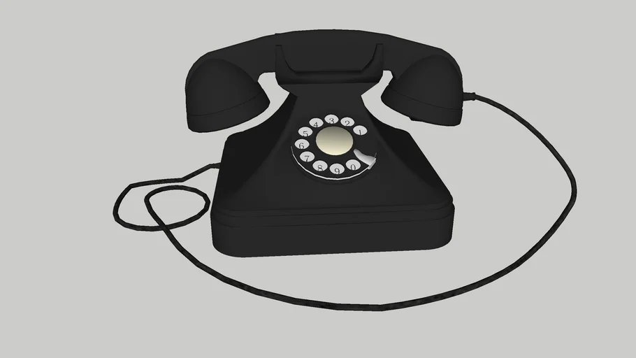 Old Telephone | 3D Warehouse