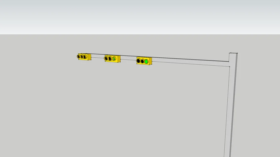 Traffic Light with Left Turn Signal | 3D Warehouse