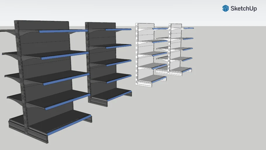 Retail Shelving Units | 3D Warehouse