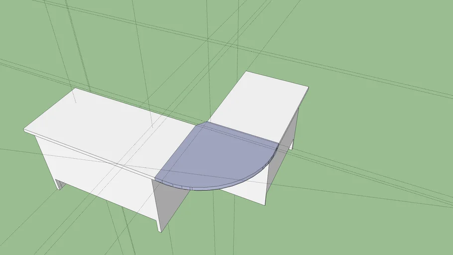 desk_L_shape | 3D Warehouse