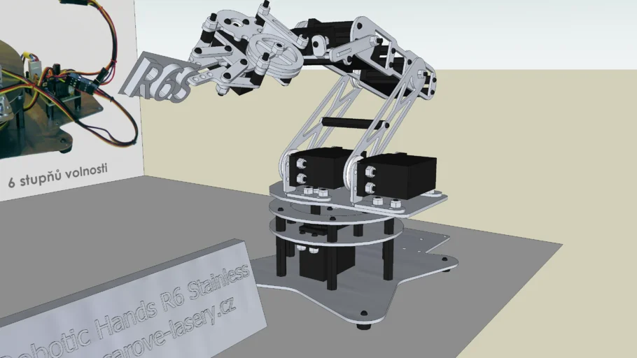 Robotic Arm stainless steel - R6Stainless | 3D Warehouse
